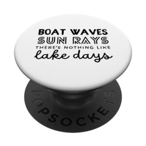 summer lover's boat waves sun rays lover lake days apparel popsockets swappable popgrip