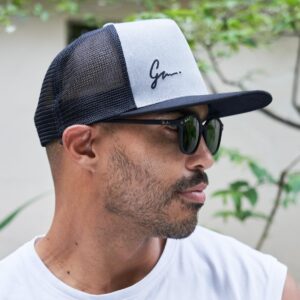 Grace Folly Trucker Hat for Men & Women. Snapback Mesh Caps (One Size, Black & Gray)