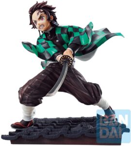 ichibansho figure - demon slayer: kimetsu no yaiba - tanjiro kamado (tengen uzui is here), bandai spirits collectible statue