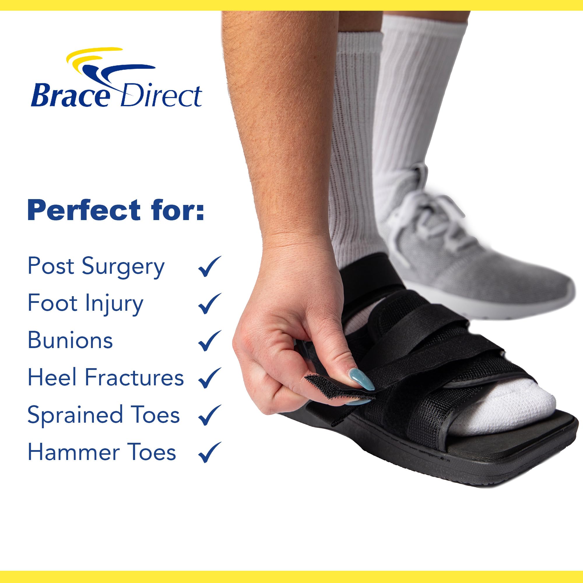 Brace Direct Post Op Shoe + Rain Cover Womens S