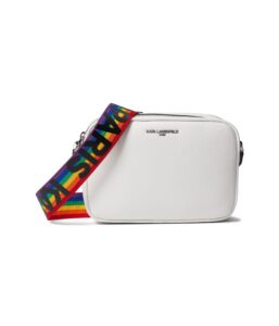 karl lagerfeld paris maybelle crossbody white/rainbow one size