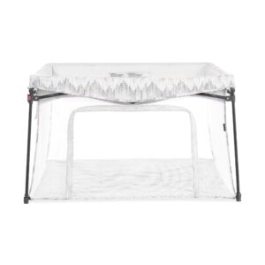 dream on me ziggy square playpen dove white/easy set up/breathable mesh walls/stylish finishes/folds compactly/easy storage/lightweight/ideal for travel