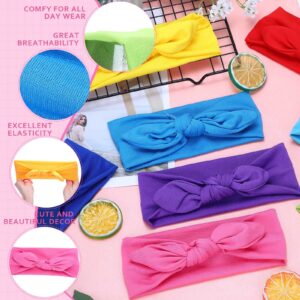 32 Pcs Women's Headbands & Hair Accessories - Bow Headwraps, Turban Headbands, Rabbit Ear Headbands, Non-Slip Elastic Hair Wraps for Workout, Running, Sports, with Sweat-Absorbing Fabric