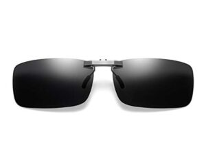 polarized clip on sunglasses for men women clips for glasses non-flip up for outdoor/driving