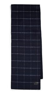 vince mens double face cashmere blend creekside plaid scarf,coastal,os