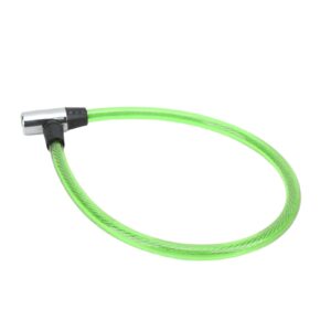 spyminnpoo bike lock cable with key steel wire portable cable lock security bike lock for bike motorcycle gate 3 colors(green)