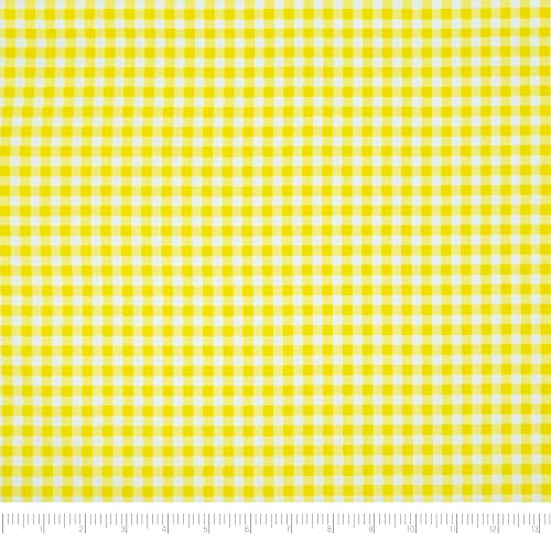 Singer Fabrics, 100% Cotton, Yellow Plaid, Cut by The Yard