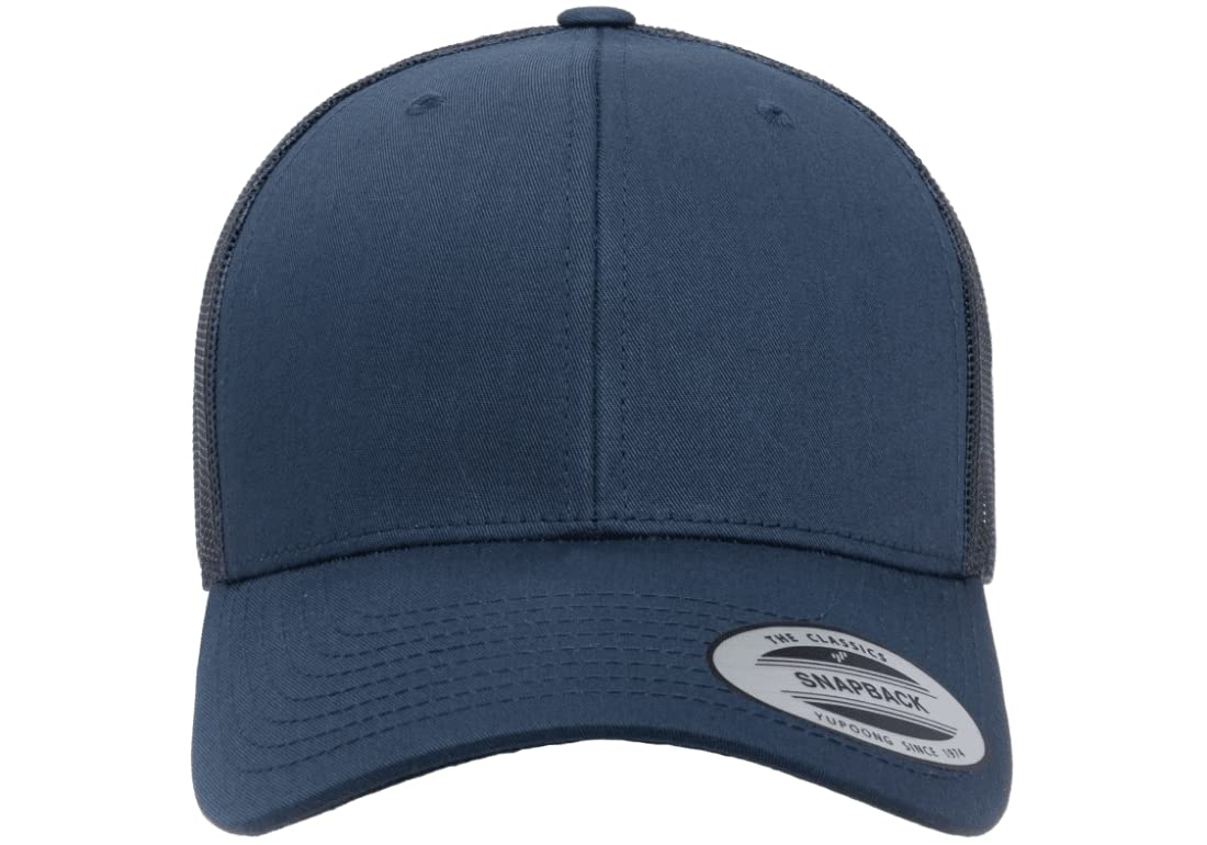 L2K Classics Plain Trucker Mesh Cap Baseball Cap - Mens Hats Trucker Hats for Men - Navy