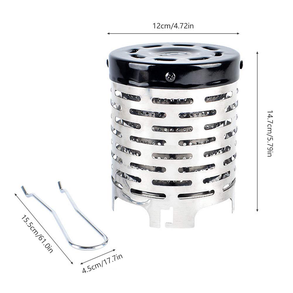 Mini Camping Heater, Outdoor Stainless Steel Tent Heater, Heating Cover with Handle, Suitable for Home and Outdoor Heating, etc(Heating hood)