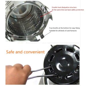 Mini Camping Heater, Outdoor Stainless Steel Tent Heater, Heating Cover with Handle, Suitable for Home and Outdoor Heating, etc(Heating hood)