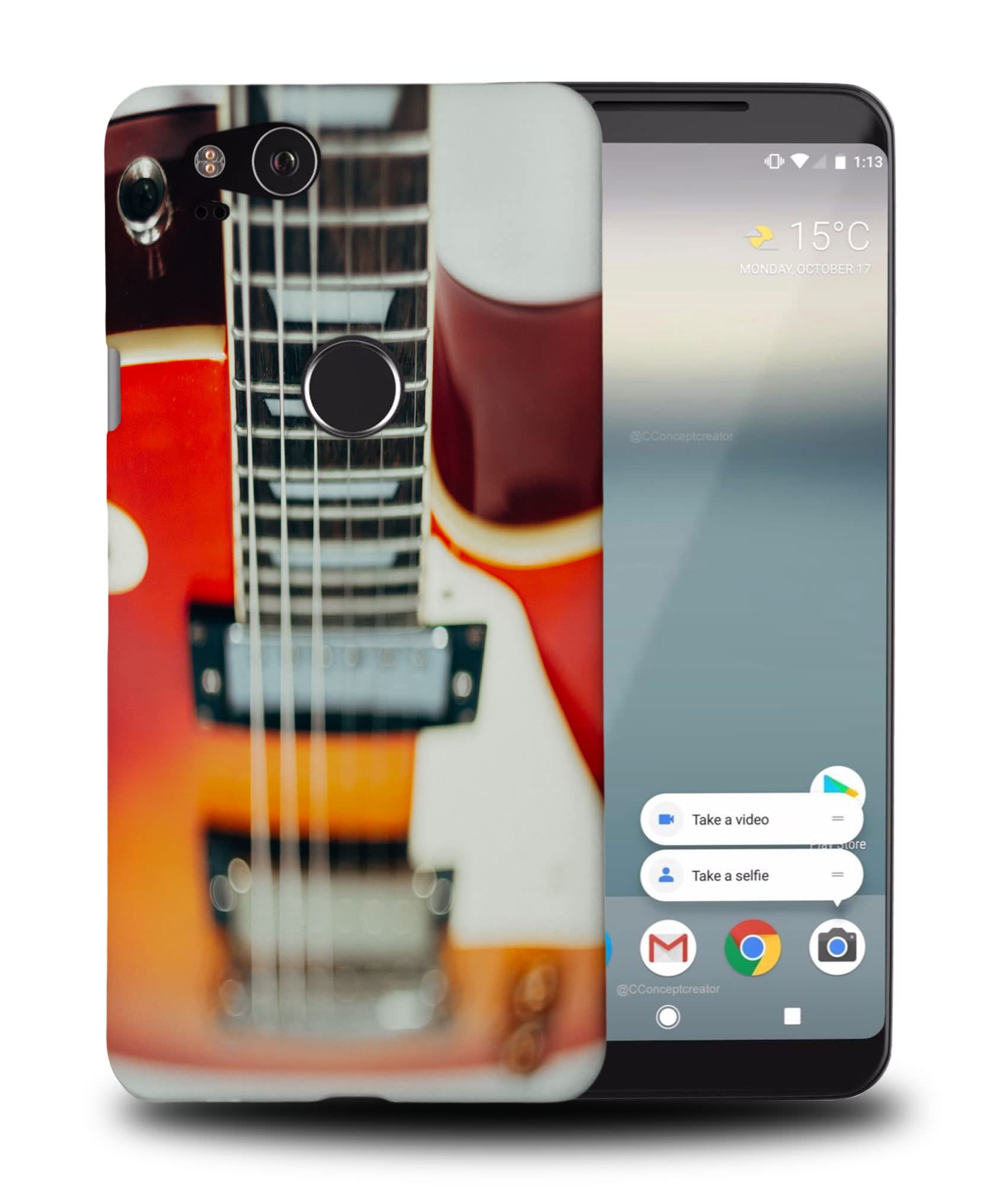 Electric Guitar Musical Music #1 Phone CASE Cover for Google Pixel 2