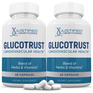 (2 pack) glucotrust advanced formula supplement pills 120 capsules