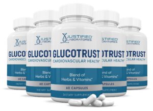 (5 pack) glucotrust advanced formula supplement pills 300 capsules