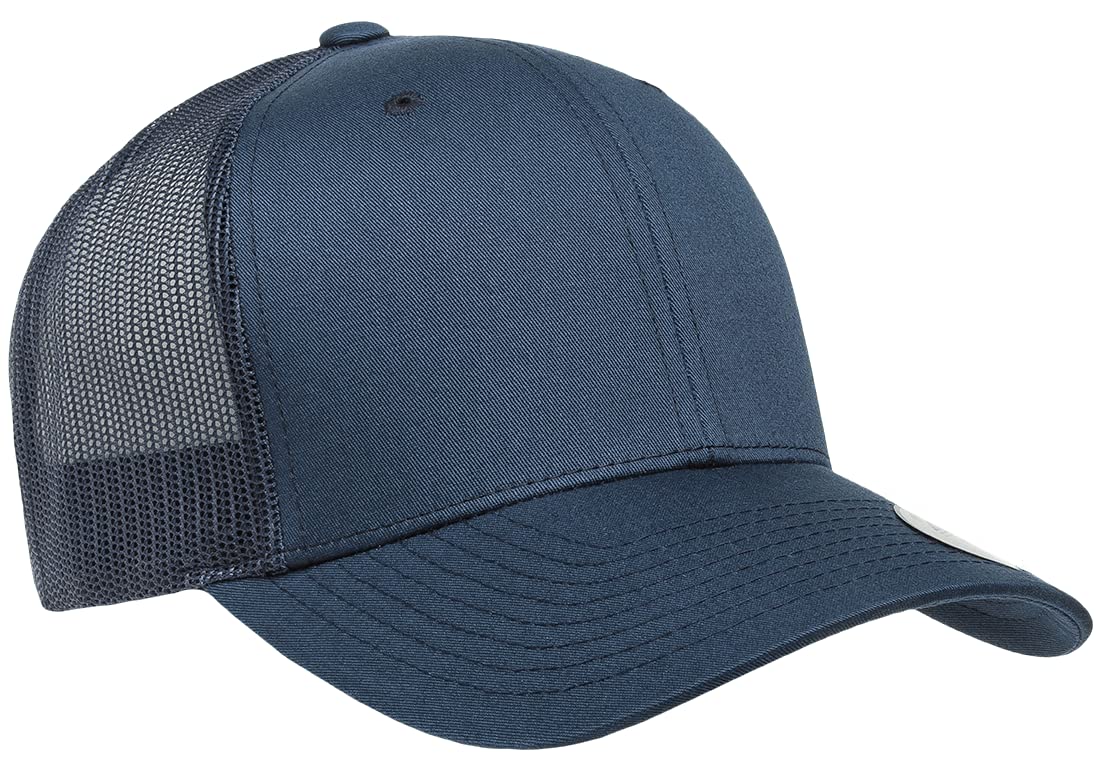 L2K Classics Plain Trucker Mesh Cap Baseball Cap - Mens Hats Trucker Hats for Men - Navy