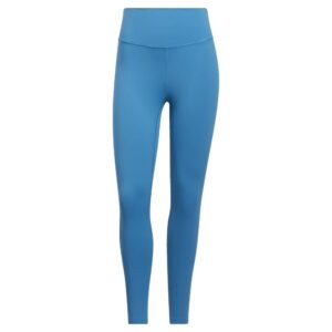 adidas yoga luxe studio 7/8 tights women's, blue, size xl