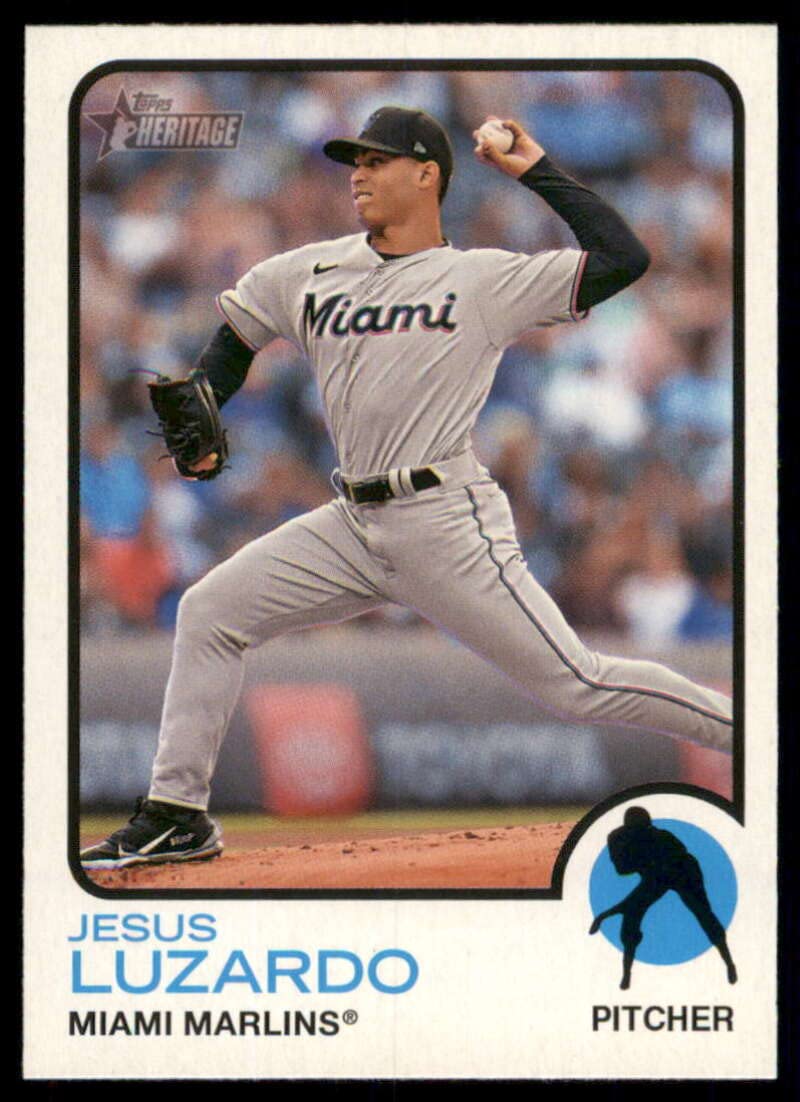 Baseball MLB 2022 Topps Heritage #85 Jesus Luzardo NM Near Mint Marlins