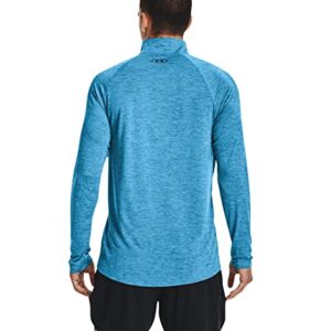 Under Armour Men's Tech 2.0 1/2 Zip-up T-Shirt (XX-Large Tall, Radar Blue/Black - 422)