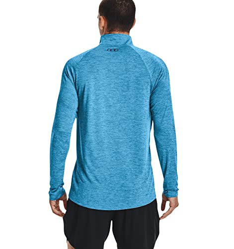 Under Armour Men's Tech 2.0 1/2 Zip-up T-Shirt (XX-Large Tall, Radar Blue/Black - 422)