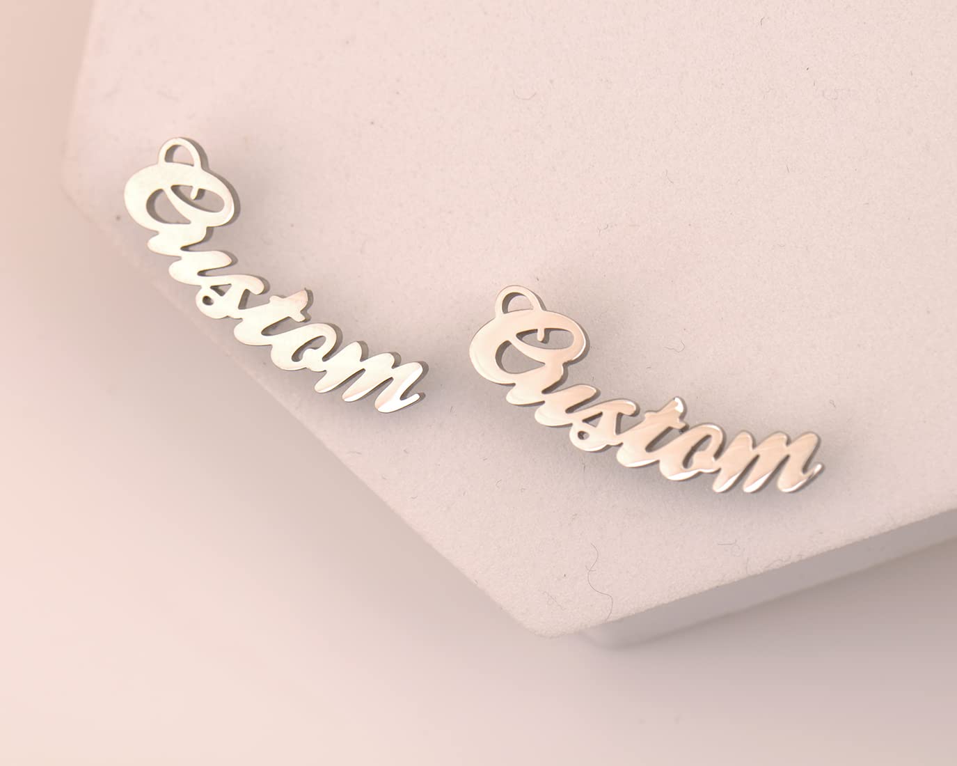 Fuck Personalized Name Stud Earrings Customized Any Name Studs Mother Day Christmas Gift Jewelry for Women