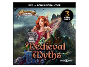 legacy games amazing hidden object games for pc: medieval myths (3 game pack) - pc dvd with digital download codes