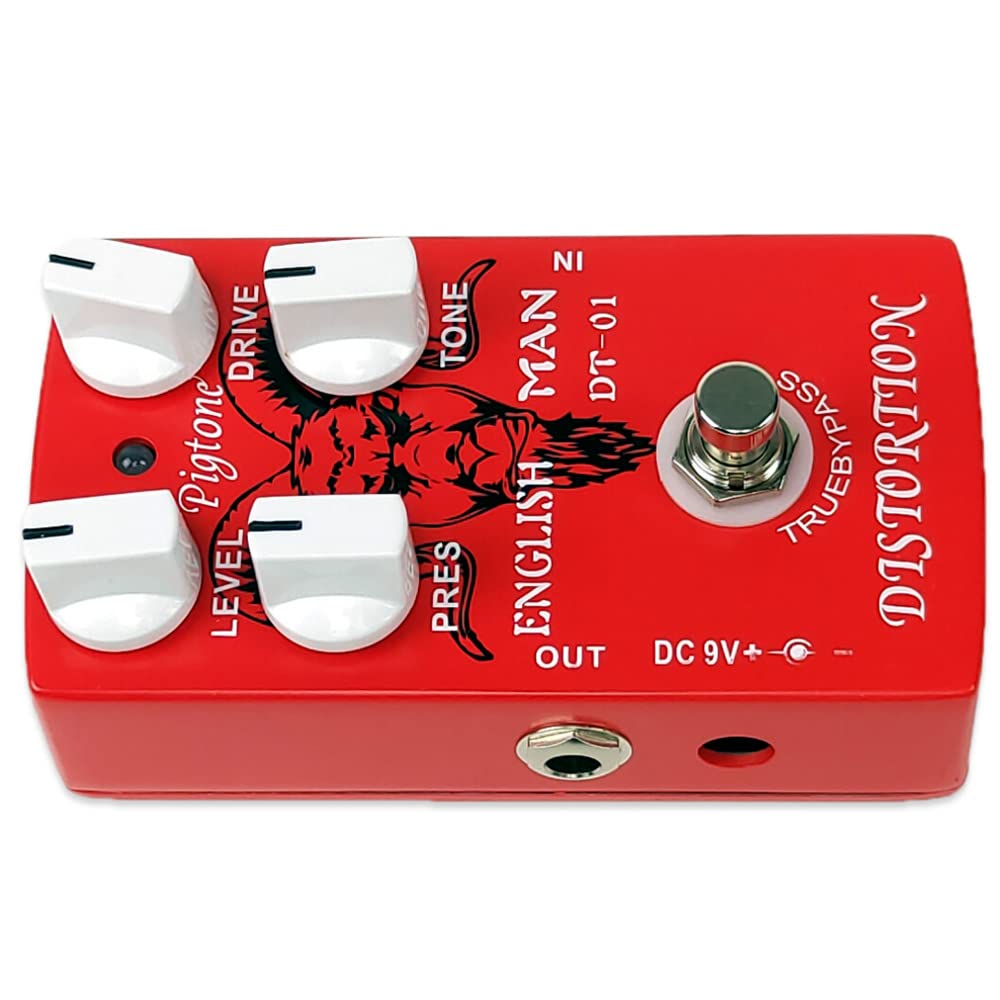 pigtone PP-24 Guitar Effect Pedal Analog Classic Distortion DC 9V True Bypass