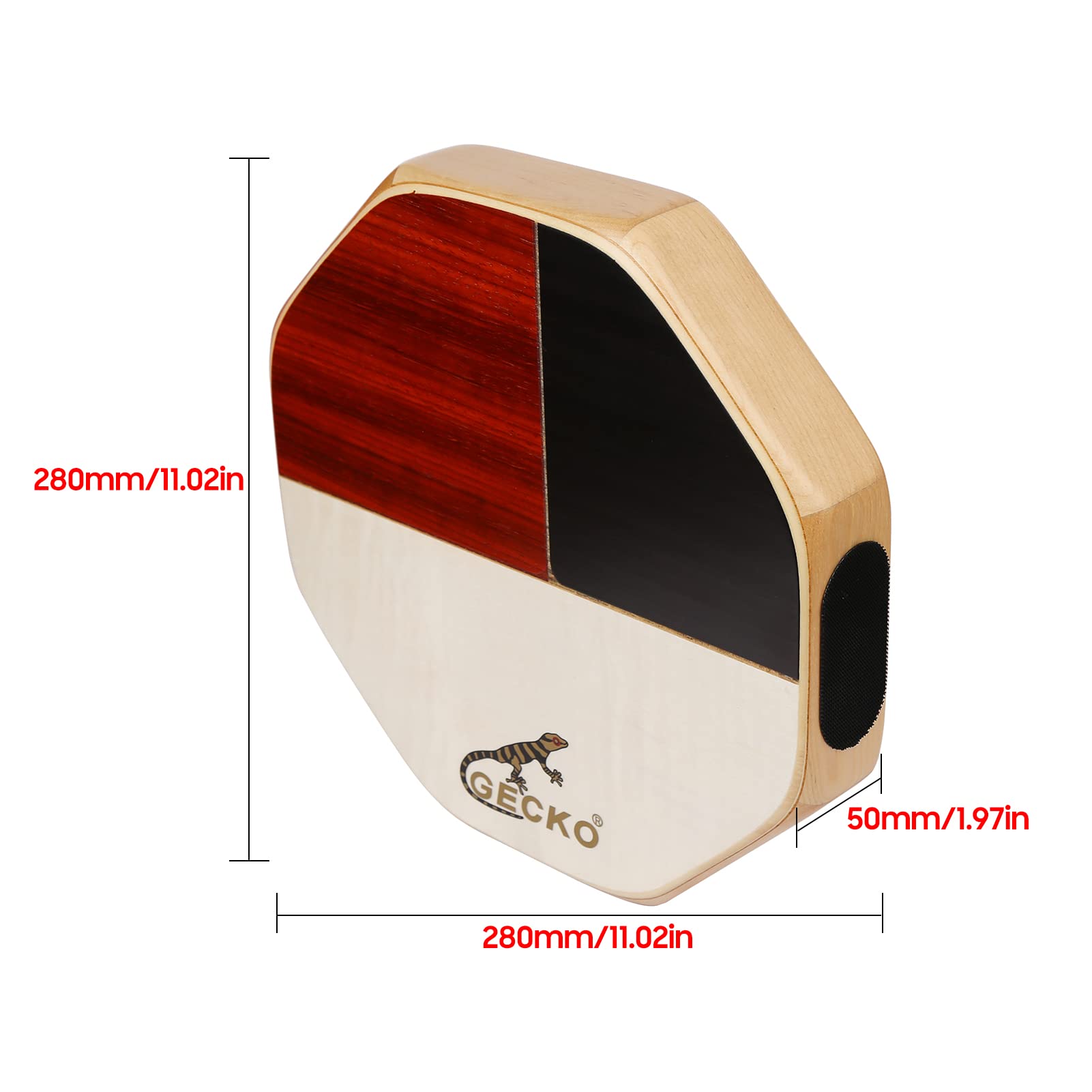 Btuty Cajon Hand Drum Cajon Drum Percussion Instrument with Carrying Bag Portable for Travel Camping