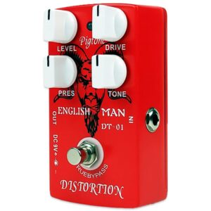 pigtone pp-24 guitar effect pedal analog classic distortion dc 9v true bypass