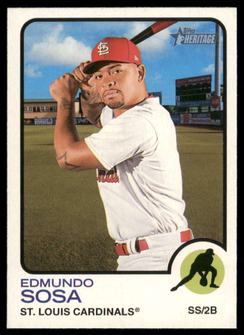 Baseball MLB 2022 Topps Heritage #141 Edmundo Sosa NM Near Mint Cardinals