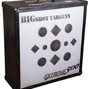 BIGSHOT Iron Man Extreme 500 fps Target with Heavy Duty Weather Cover, White, 24", for Crossbow and Compound