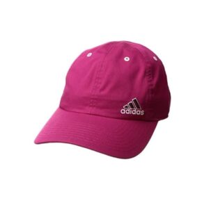 adidas women's aeroready c squad cap, adjustable strap - bold pink/maroon/white