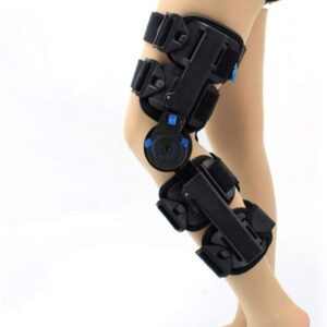 XBJYDMBDD Hinged Knee Brace ROM Knee Brace for ACL PCL Meniscus Ligament Sports Injuries Adjustable Knee Orthosis for Men Women Adjustable Knee Immobilizer