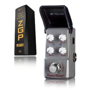 joyo jf-327 raptor flanger mini pedal bundle with jp-06 noise blocker pedal power supply