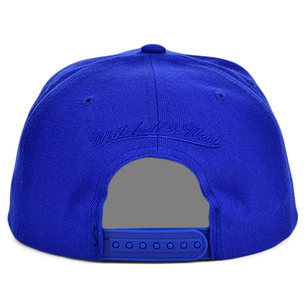 Mitchell & Ness Blank Basic Classic Adjustable Snapback Cap, Royal Blue