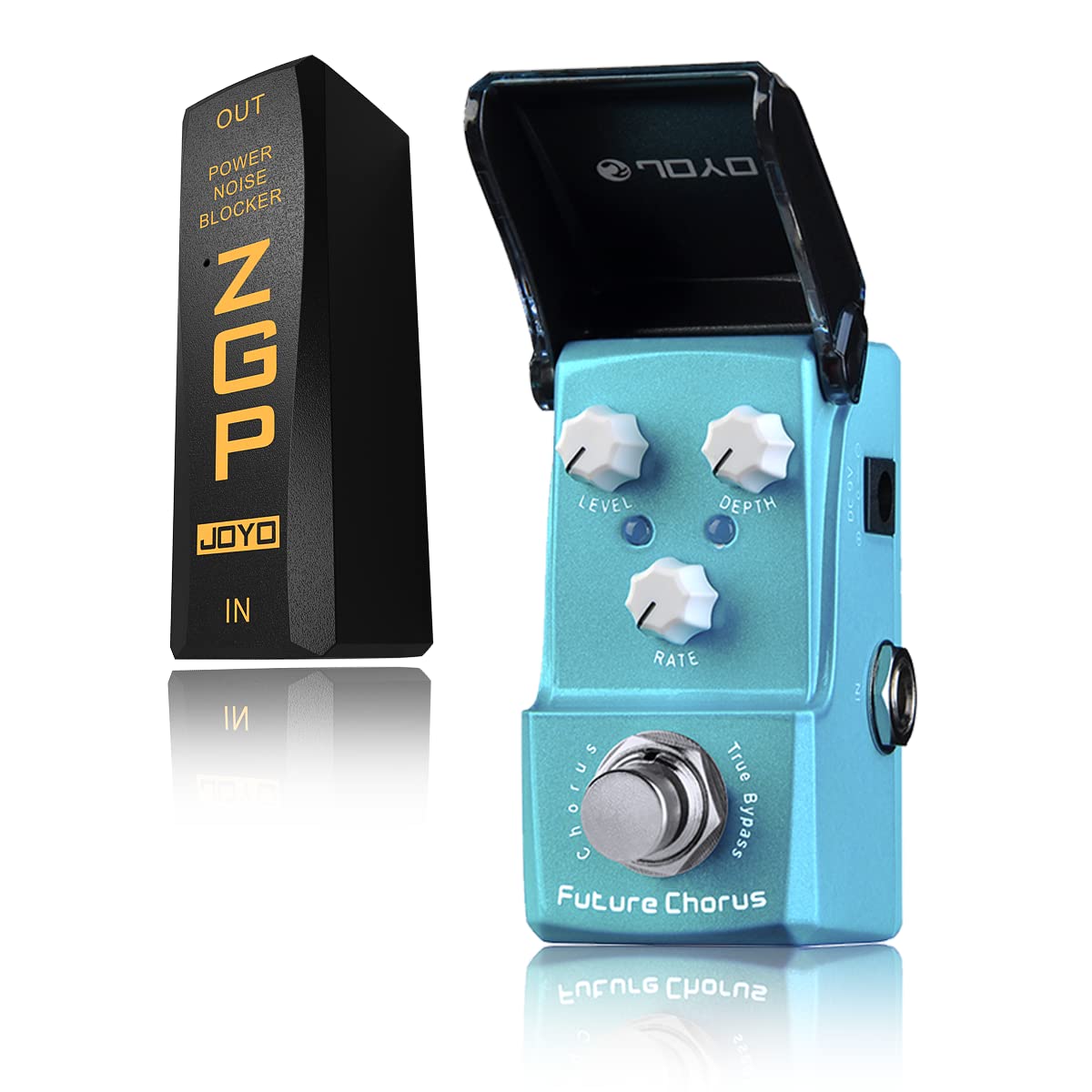 JOYO JF-316 Future Chorus Mini Pedal Bundle with JP-06 Noise Blocker Pedal Power Supply