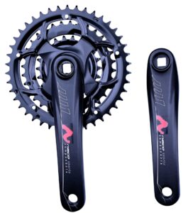 fomas crankset,mountain bike crankset,square taper crankset,fit to 8 speed or less freewheel and cassette,22/32/42t bicycle crankset,170mm crank arm,suitable for 9/16" pedal.