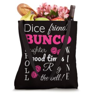 Bunco Dice Good Times Tote Bag