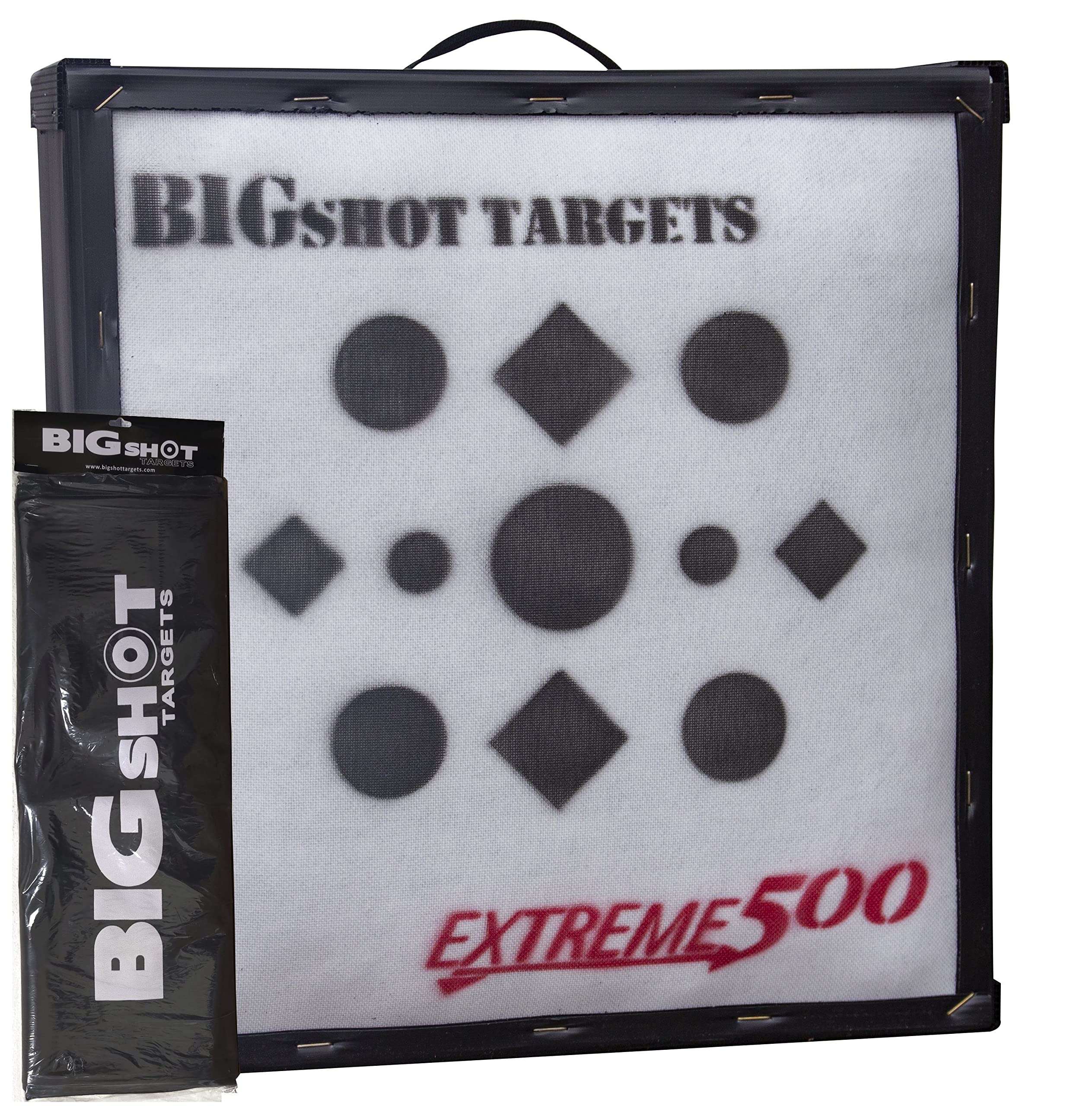 BIGSHOT Iron Man Extreme 500 fps Target with Heavy Duty Weather Cover, White, 24", for Crossbow and Compound