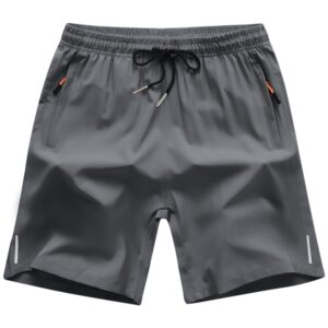 anhdm boy's shorts quick dry athletic shorts basketball sports running shorts 2024, a/grey, 11-12t=tag 160