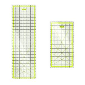 arteza quilting ruler and quilting ruler laser cut acrylic quilters' ruler with patented double colored grid lines for easy precision cutting