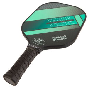 VERSIX Ascent 5C Pickleball Paddle, Teal, Graphite Face, 0.5 Inch Polypropylene Honeycomb Core, Balanced Control, Light Weight