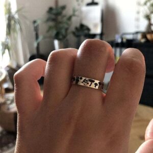 besurJameso New Vintage Mushroom Ring For Women Men Bohemian Delicate Handmade Carved Flower Ring Engagement Wedding Band Jewelry Gift