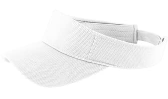 Sport-Tek® PosiCharge® RacerMesh® Visor STC27 / Custom Visor/Embroidery Visor/Monogrammed Visor (White)