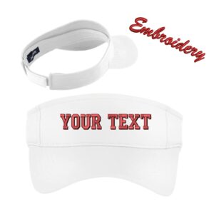 sport-tek® posicharge® racermesh® visor stc27 / custom visor/embroidery visor/monogrammed visor (white)