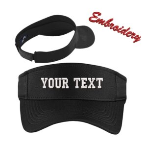 sport-tek® posicharge® racermesh® visor stc27 / custom visor/embroidery visor/monogrammed visor (black)