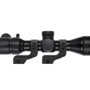 Monstrum 3-9x32 AO Rifle Scope with Illuminated Range Finder Reticle and Parallax Adjustment | Offset Cantilever Scope Rings | Bundle