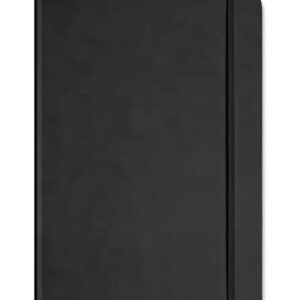 Silvine A4 Executive Hardback Notebook/Journal Black. 160 Dotted Pages of 90gsm Premium Ivory Paper