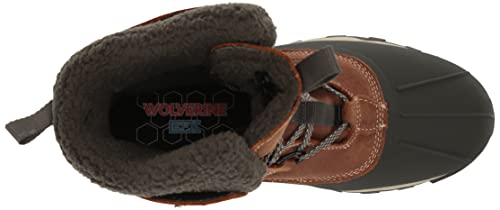 Wolverine Men's Glacier Arctic Snow Boot, Cognac Brown, 8.5