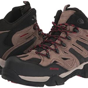 Wolverine Men's Wilderness Waterproof Composite Toe Mid Hiker Hiking Boot, Gravel, 8.5 Wide