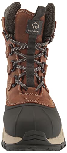 Wolverine Men's Glacier Arctic Snow Boot, Cognac Brown, 8.5