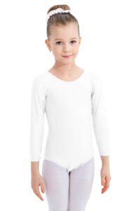 speerise girls long sleeve leotard gymnastics dance leotards for kids dance unitard for 3-12 years girls boys